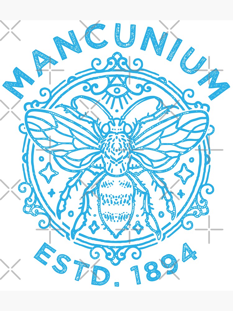 "Mancunium 1894, Manchester City FC, MCFC Football Worker Bee Design ...