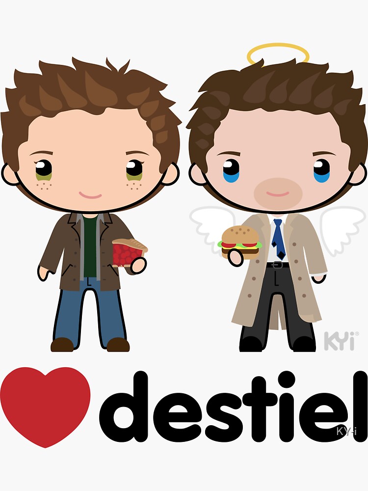 "Love Destiel - Supernatural" Sticker for Sale by KY-i | Redbubble
