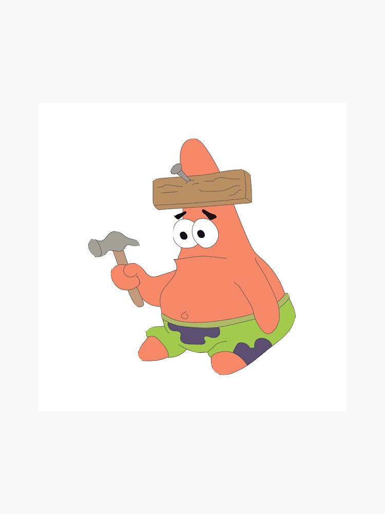 "Dumb Patrick Sticker" Sticker for Sale by bszbalazs | Redbubble
