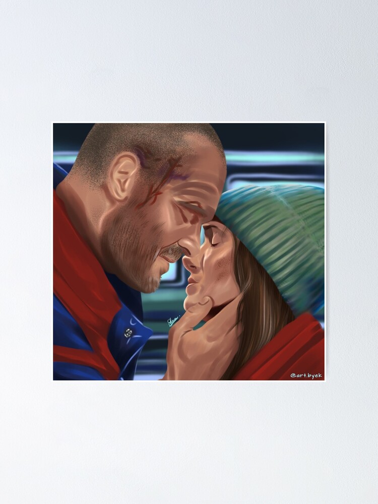 Jim Hopper And Joyce Byers Fanart Poster For Sale By Ituno Art By Ek Redbubble