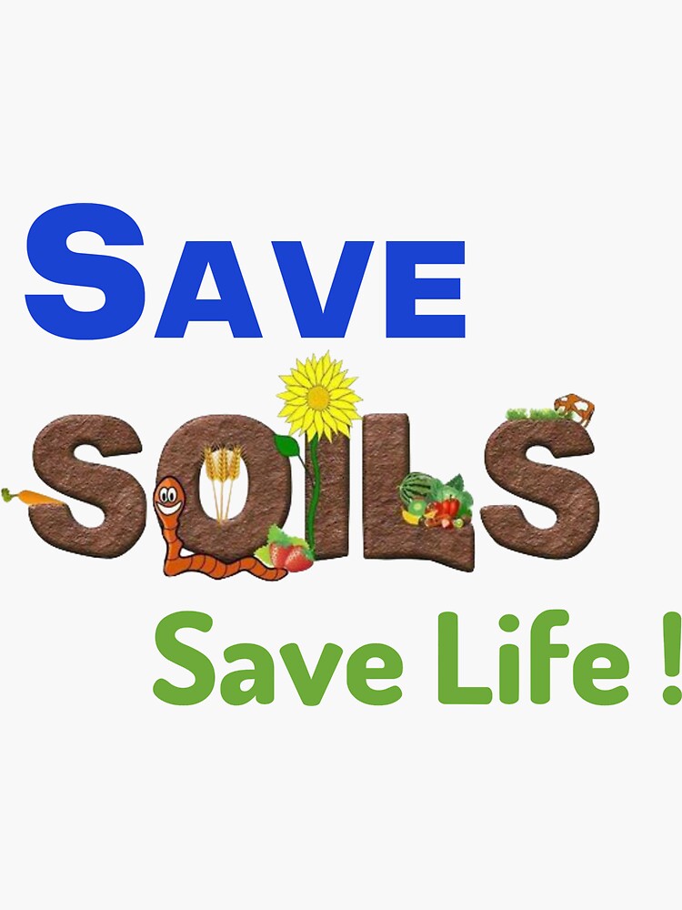 "Educational Guidance to Save Soils, Save Life !" Sticker for Sale by ...
