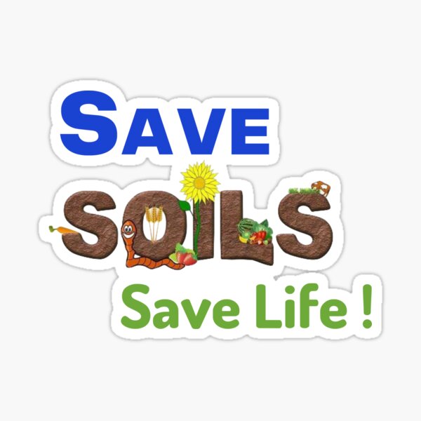 "Educational Guidance to Save Soils, Save Life !" Sticker for Sale by ...