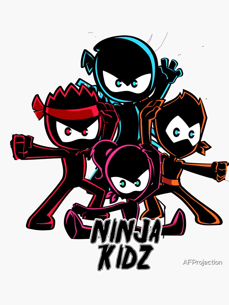 "Ninja Kidz TV" Sticker for Sale by AFProjection | Redbubble