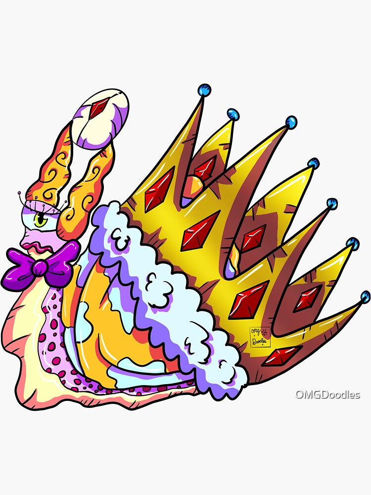 "Royal Snail" Sticker for Sale by OMGDoodles | Redbubble