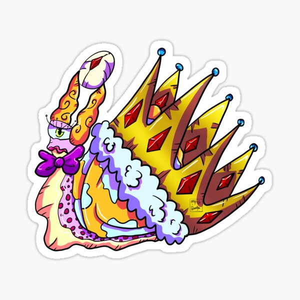"Royal Snail" Sticker for Sale by OMGDoodles | Redbubble