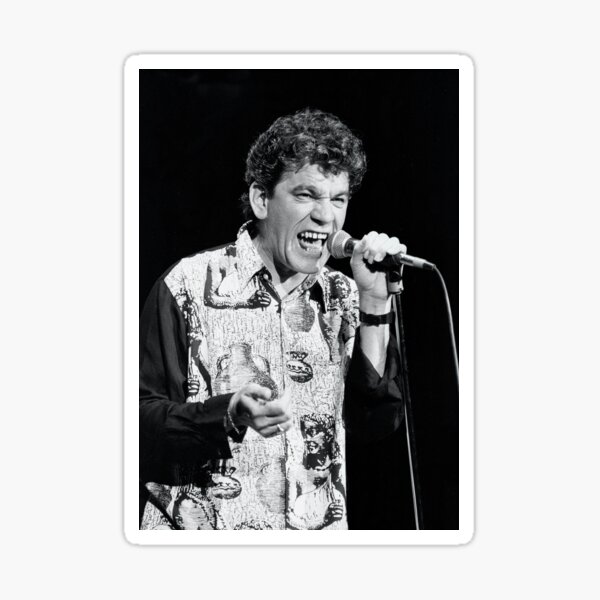 "Dan McCafferty - Nazareth - BW Photograph" Sticker for Sale by ...