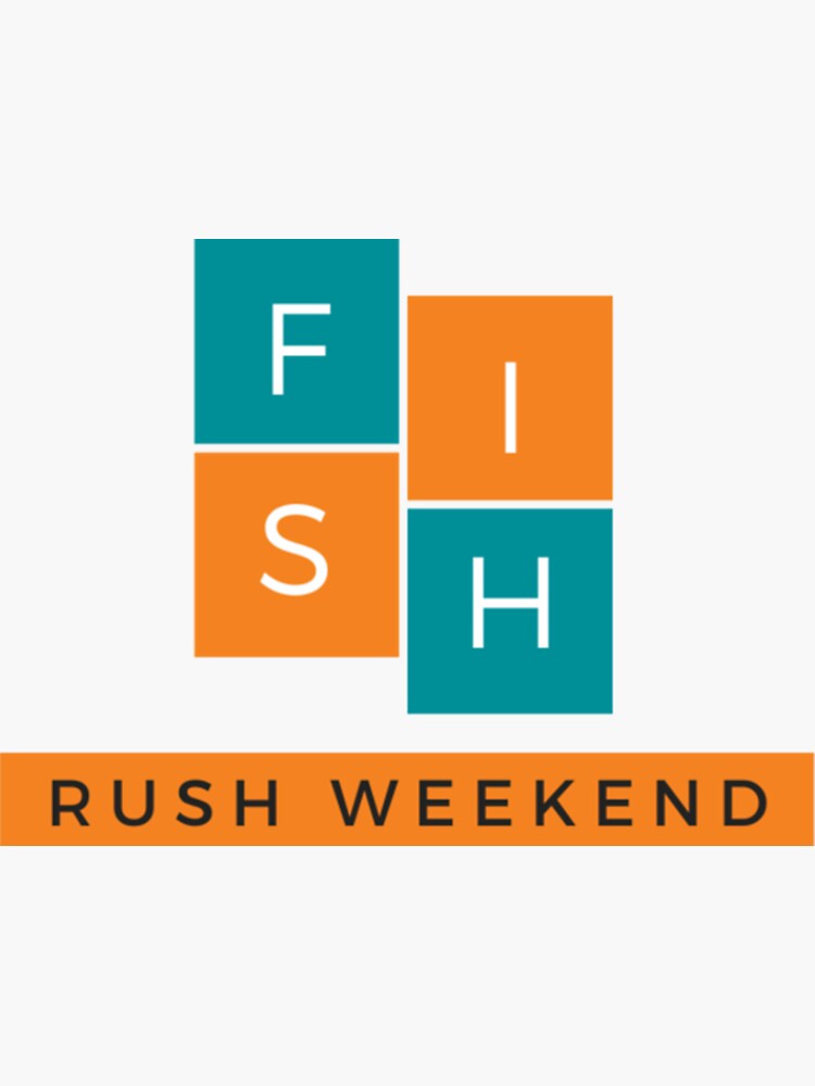 "Fish Rush Weekend" Sticker for Sale by KalserRobert | Redbubble