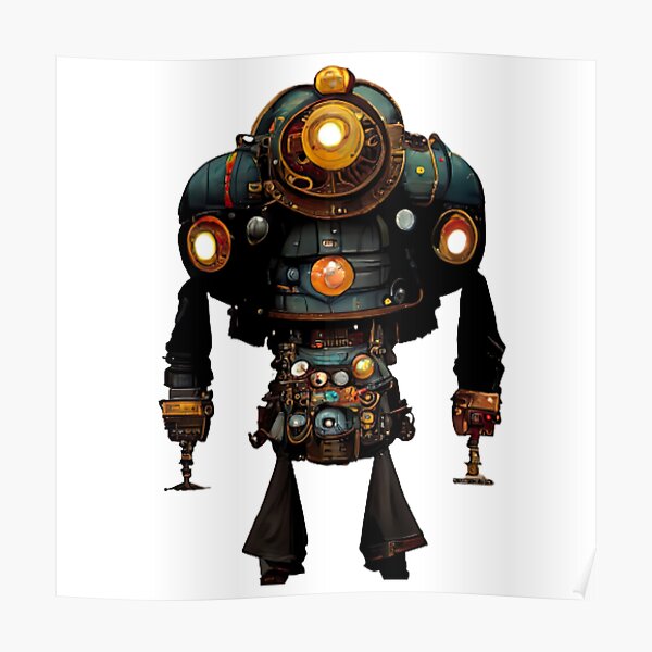 "Robot 02" Poster for Sale by PontoImagem | Redbubble