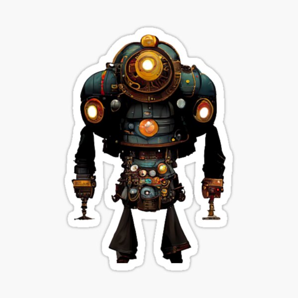 "Robot 02" Sticker for Sale by PontoImagem | Redbubble