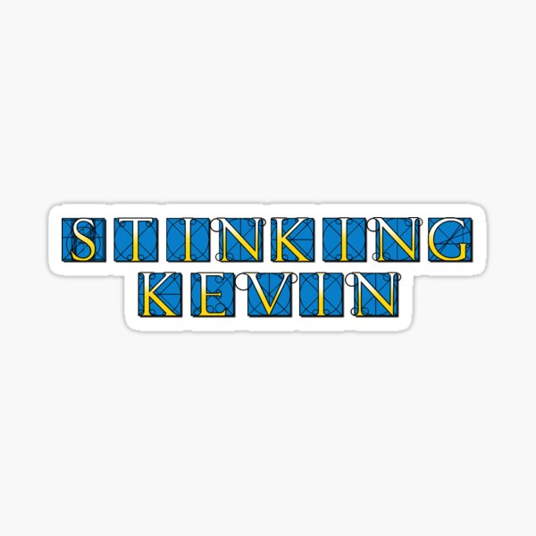 "Stinking Kevin Logo" Sticker for Sale by Betamax-Babylon | Redbubble