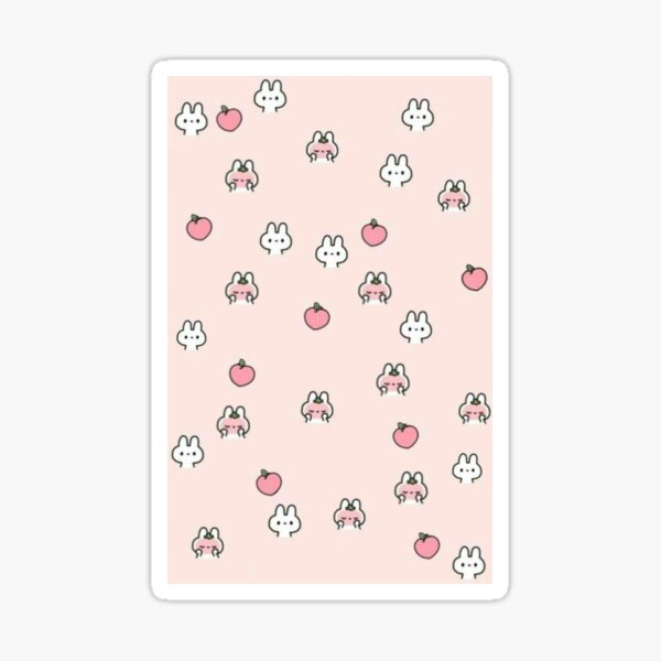 "Cute rabbits " Sticker for Sale by Canva-store- | Redbubble