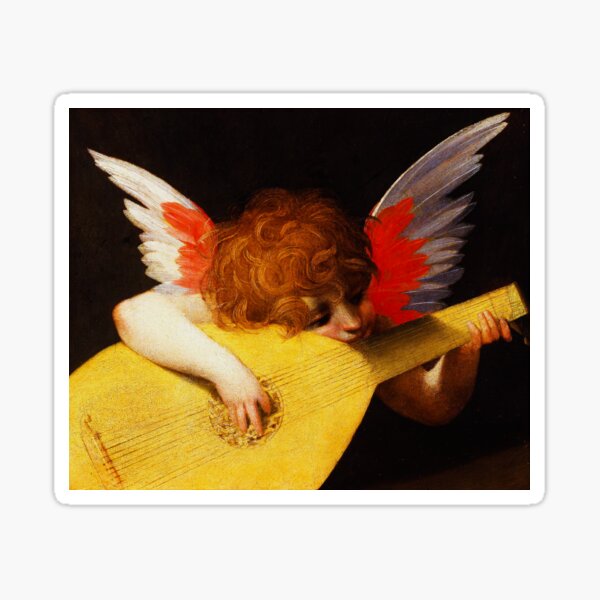 "Musical Angel by Rosso Fiorentino 1522" Sticker for Sale by ...