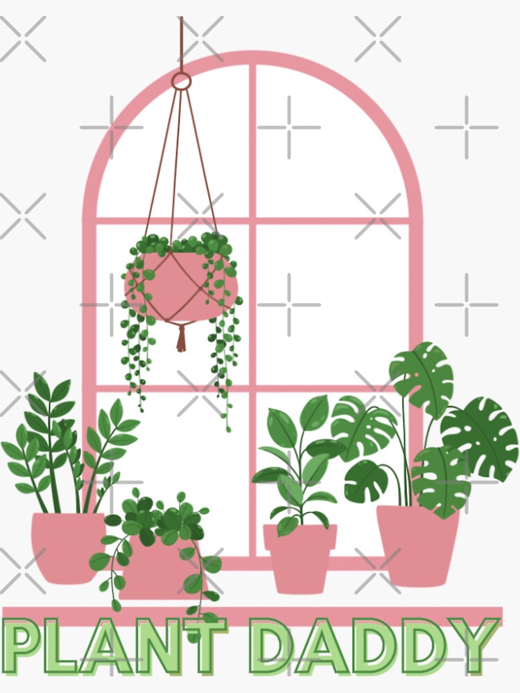 "Plant daddy" Sticker for Sale by katelyngonos | Redbubble