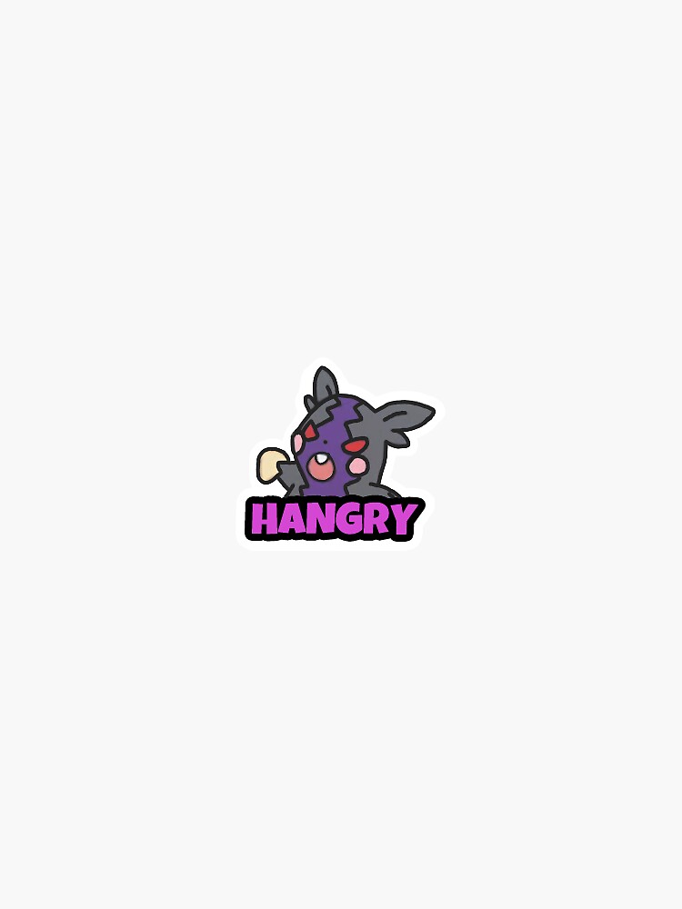 "Morpeko Hangry Mode T-Shirt or Sticker" Sticker for Sale by onyxcomyx ...