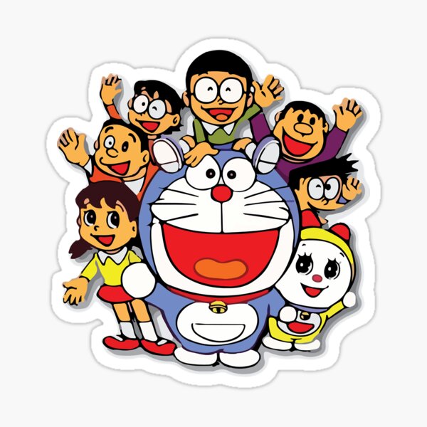 "Doremon " Sticker for Sale by InPersonas | Redbubble