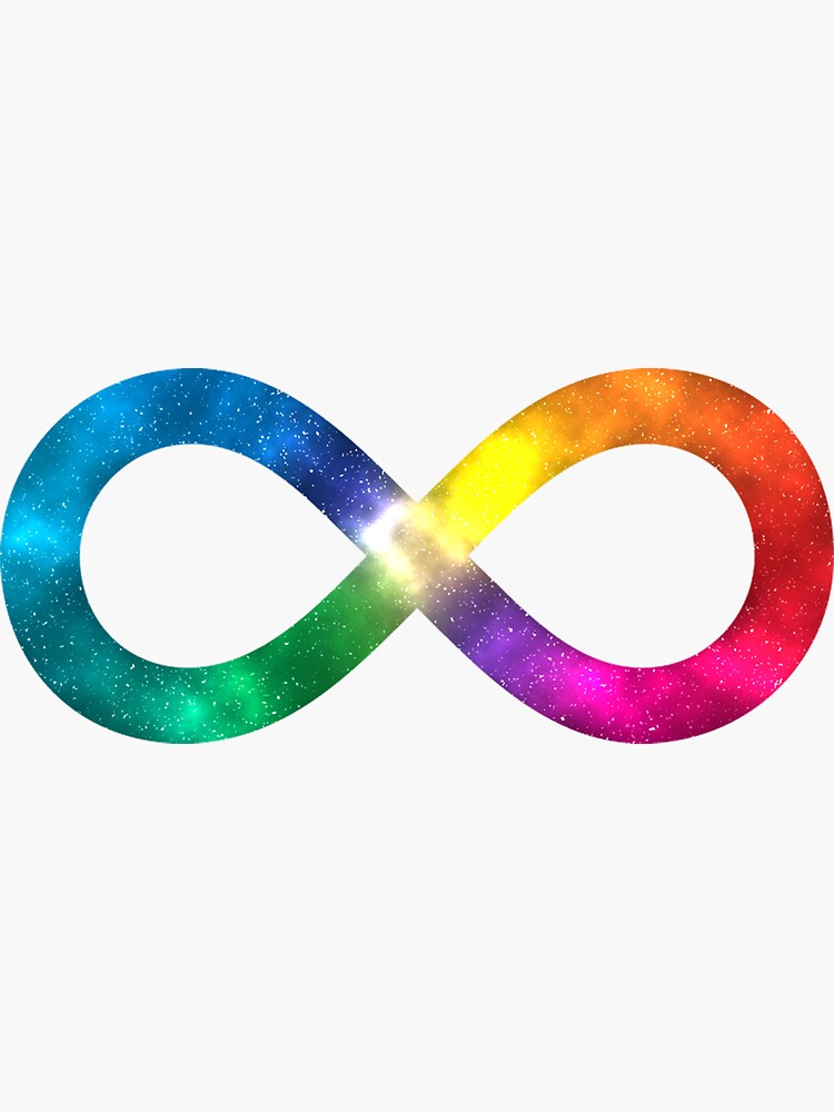 "Galactic Neurodiversity Infinity Symbol" Sticker for Sale by ...
