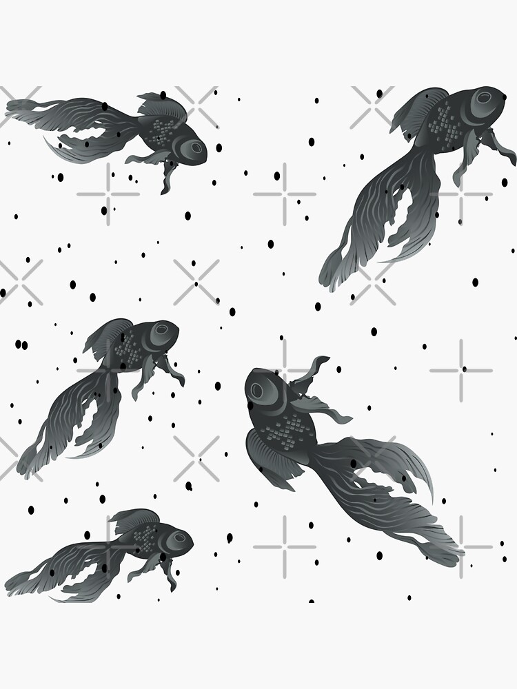 "Sad fish they could never leave the water Light ver." Sticker for Sale ...