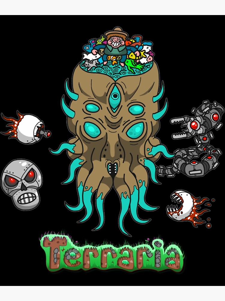 "Vintage Terraria Indie Game Design " Poster for Sale by KOAandKINDs ...