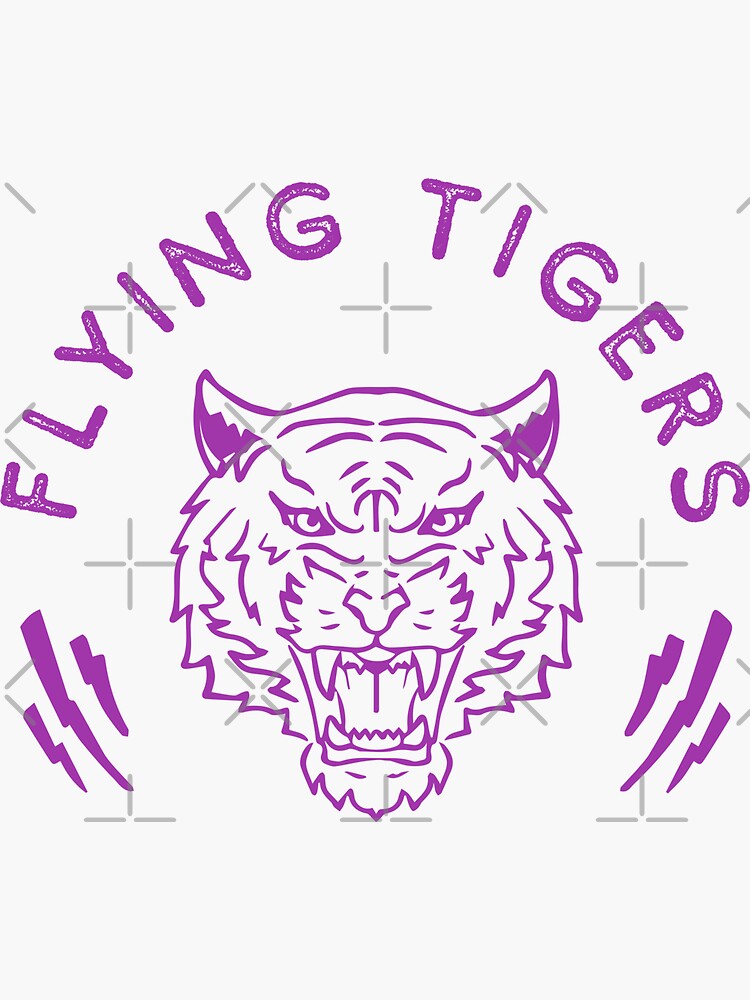 "Flying Tigers" Sticker for Sale by SpilloDesign | Redbubble