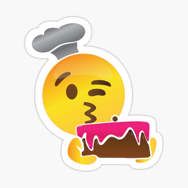 "Chef Emoji Baking Tees" Sticker for Sale by evaspark | Redbubble