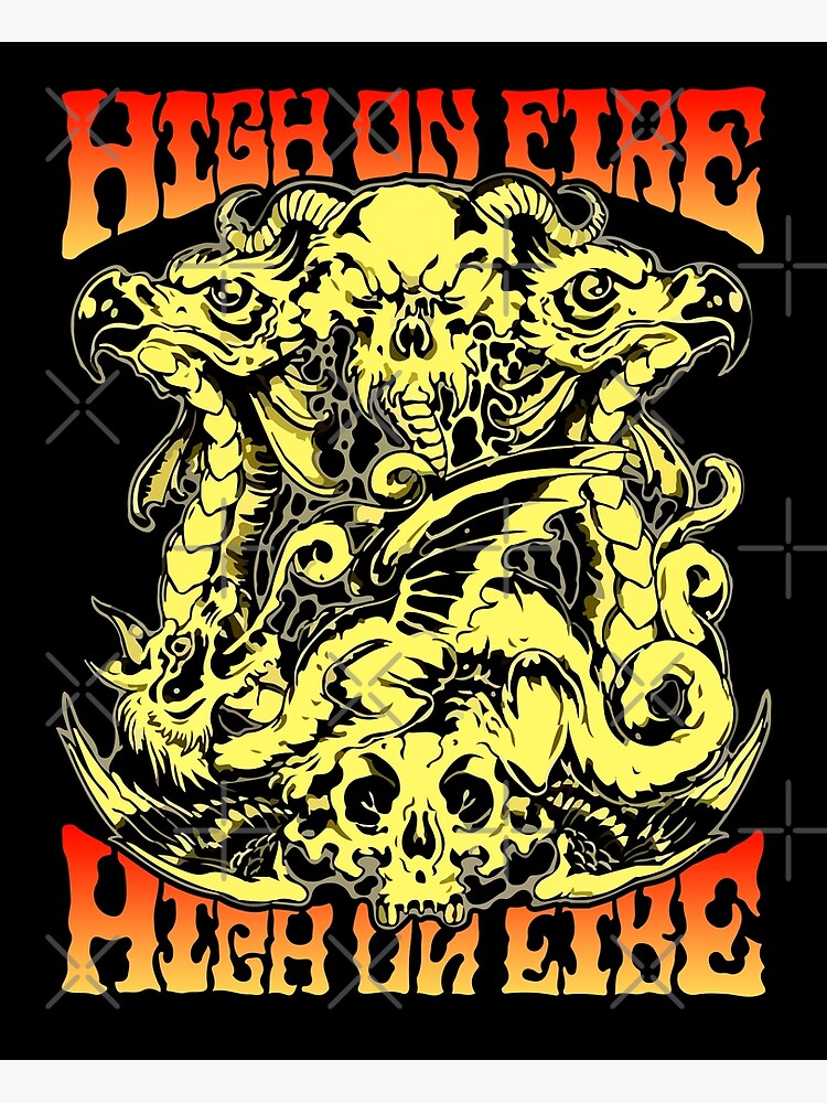 "High On Fire Merch" Poster for Sale by xxXVintageXxx | Redbubble