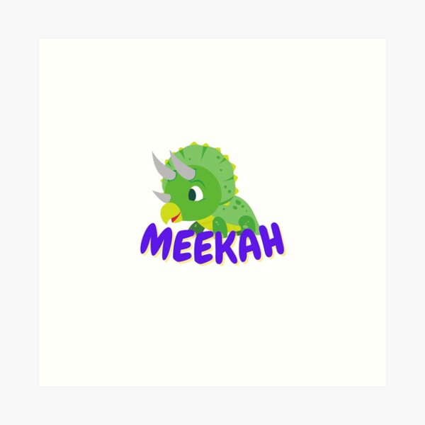 "Dinosaur Meekah Blippi Kids Educational Toddler" Art Print for Sale by ...