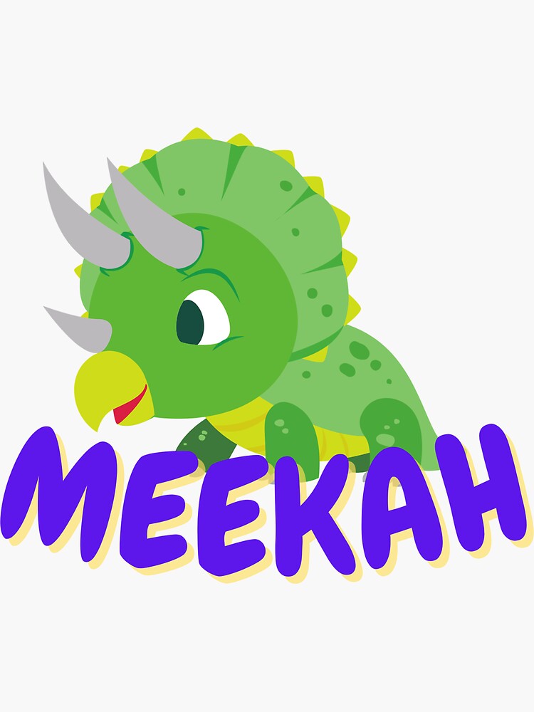 Pegatina «Dinosaurio Meekah Blippi Kids Educativo Niño» de ZazzyPumpkin ...