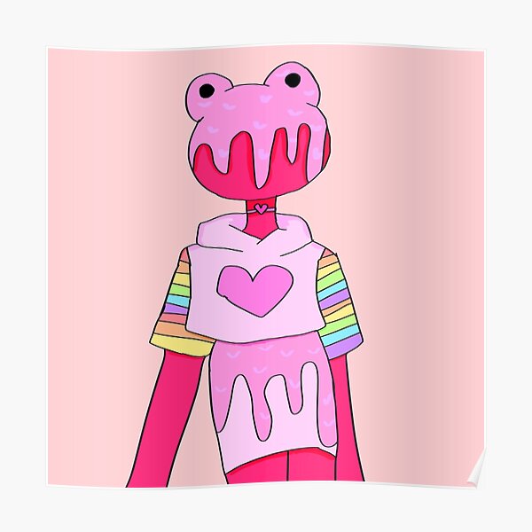 "rainbow kidcore frog" Poster for Sale by artrowboat | Redbubble