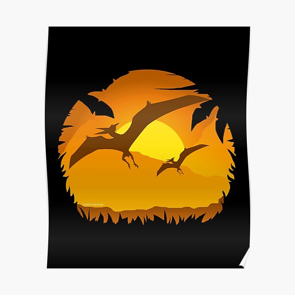 "Pteranodon " Poster for Sale by Tridev-Designs | Redbubble