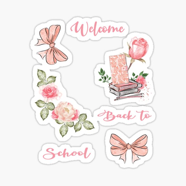 " Funny Preppy School Supplies for girl " Sticker for Sale by ...