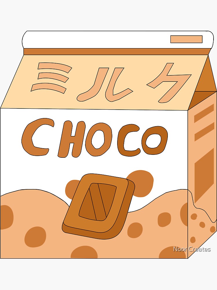 "Cute Milk Box" Sticker for Sale by nurdraws | Redbubble