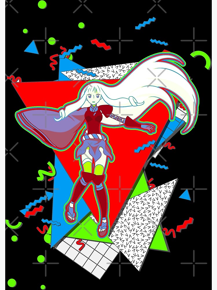 Póster «Togame - Katanagatari *diseño gráfico de los 90*» de Carryneon ...