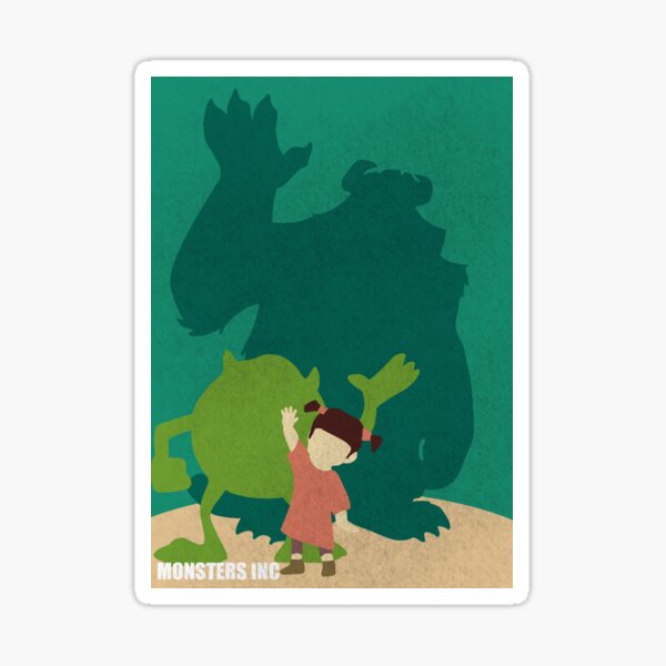 "Monsters Inc." Sticker for Sale by BHigham98 | Redbubble