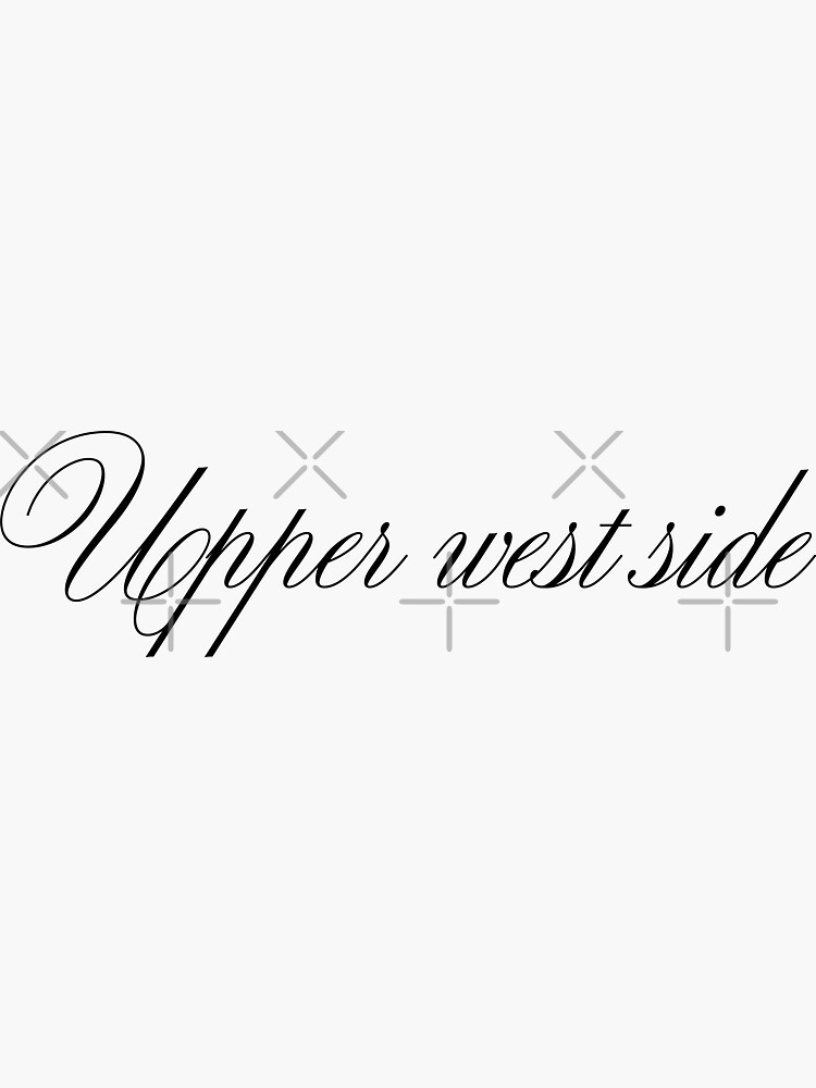 "Upper West Side" Sticker for Sale by kassiopeiia | Redbubble