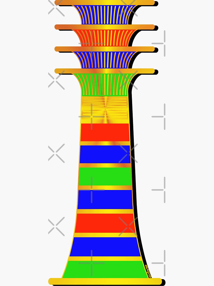 "Djed symbol Ancient Egypt" Sticker for Sale by Hungold | Redbubble