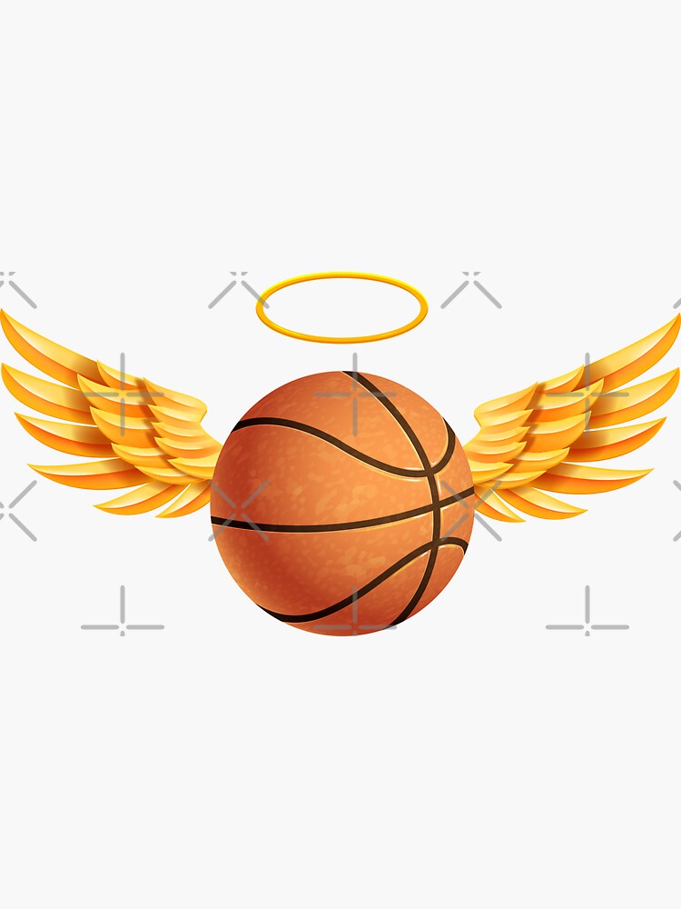 "Angelic Basketball Golden Angel Wings Basketball Lovers Halloween ...