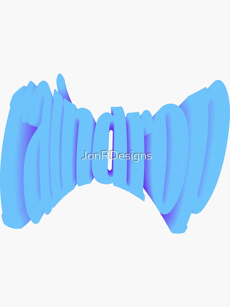 "Raindrop 3D text" Sticker for Sale by JonRDesigns | Redbubble