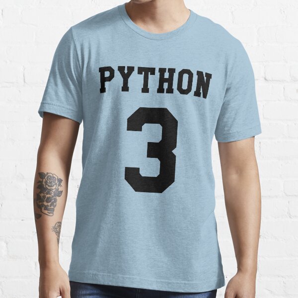 "Python 3 - Black College Style Design for Python Programmers" T-shirt for Sale by geeksta ...