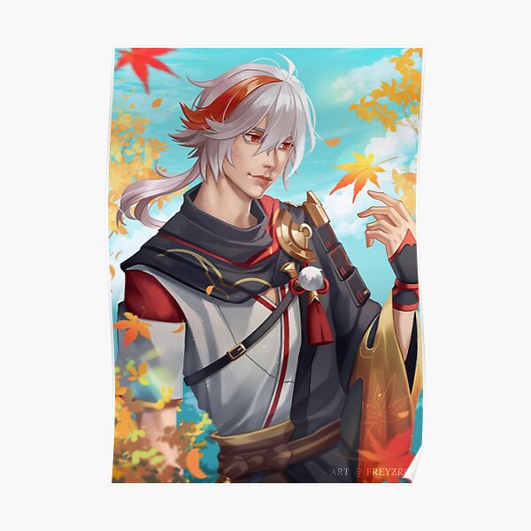 "Genshin Impact Kazuha" Poster for Sale by Freyz-RC | Redbubble