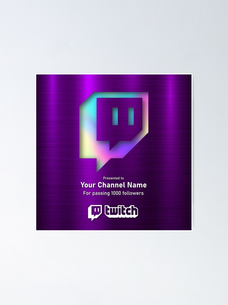"*Send me a Message* Twitch Award Plaque with the Creator Streamer ...