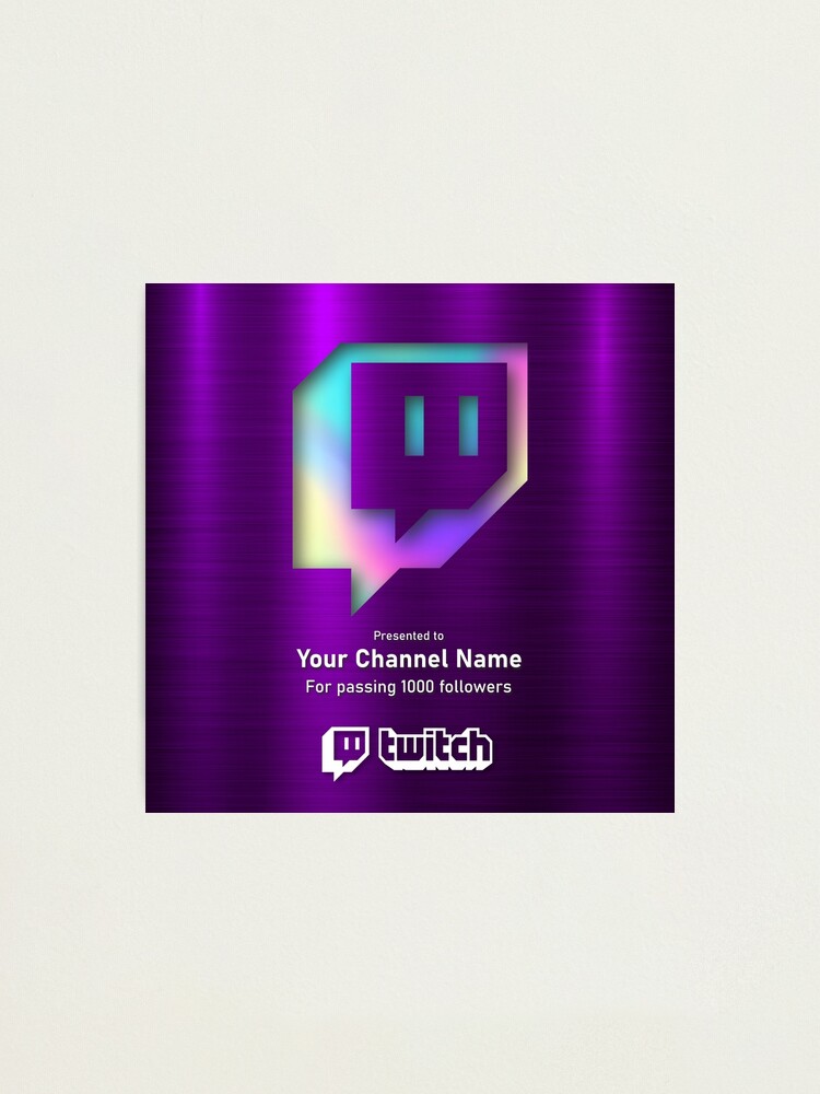 "*Send me a Message* Twitch Award Plaque with the Creator Streamer ...