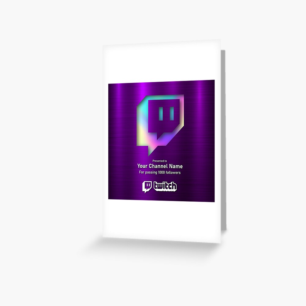 "*Send me a Message* Twitch Award Plaque with the Creator Streamer ...