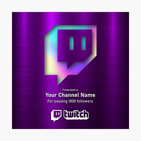 "*Send me a Message* Twitch Award Plaque with the Creator Streamer ...