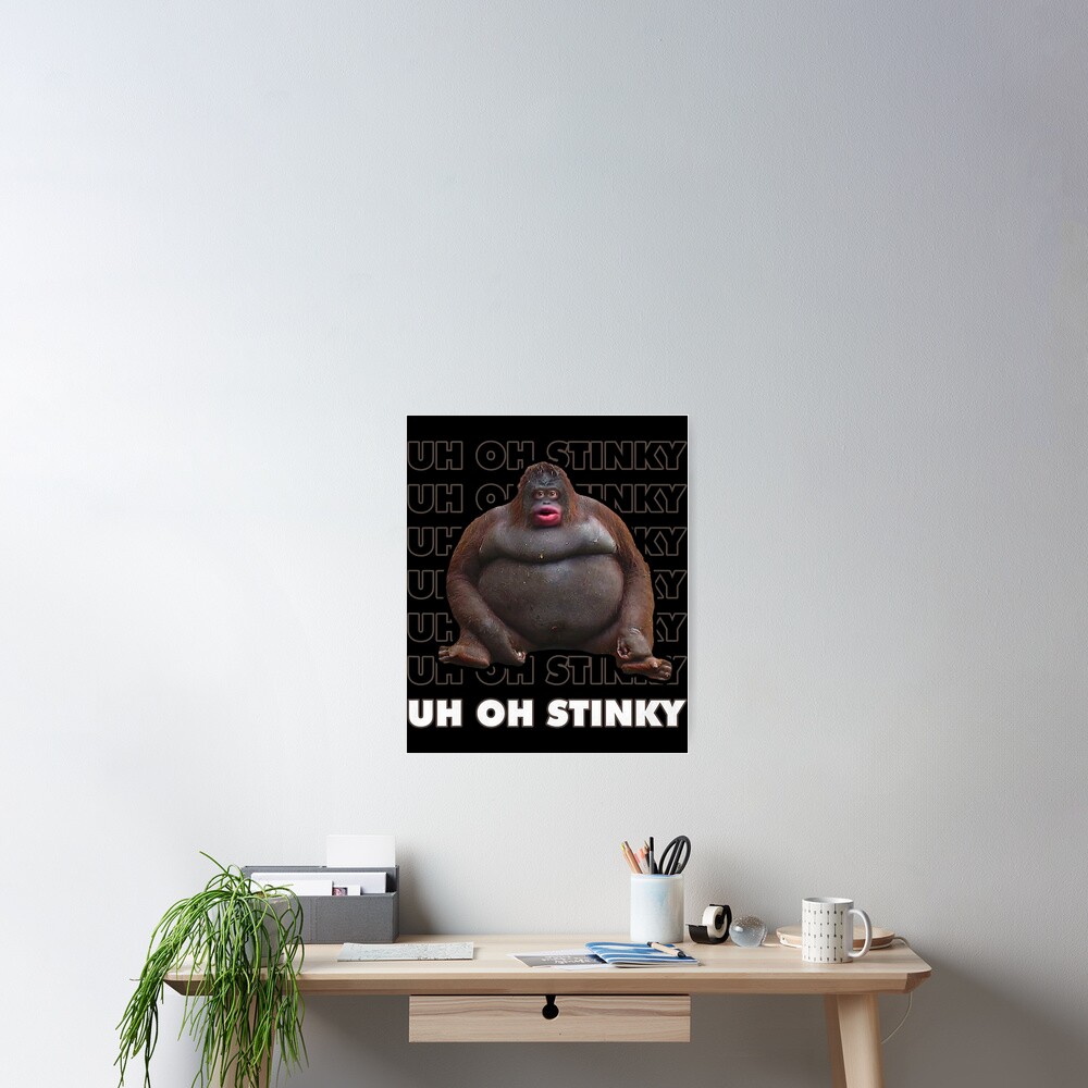 "Uh Oh Stinky Poop Meme Lustiger Affe" Poster von graymaestro2566 ...