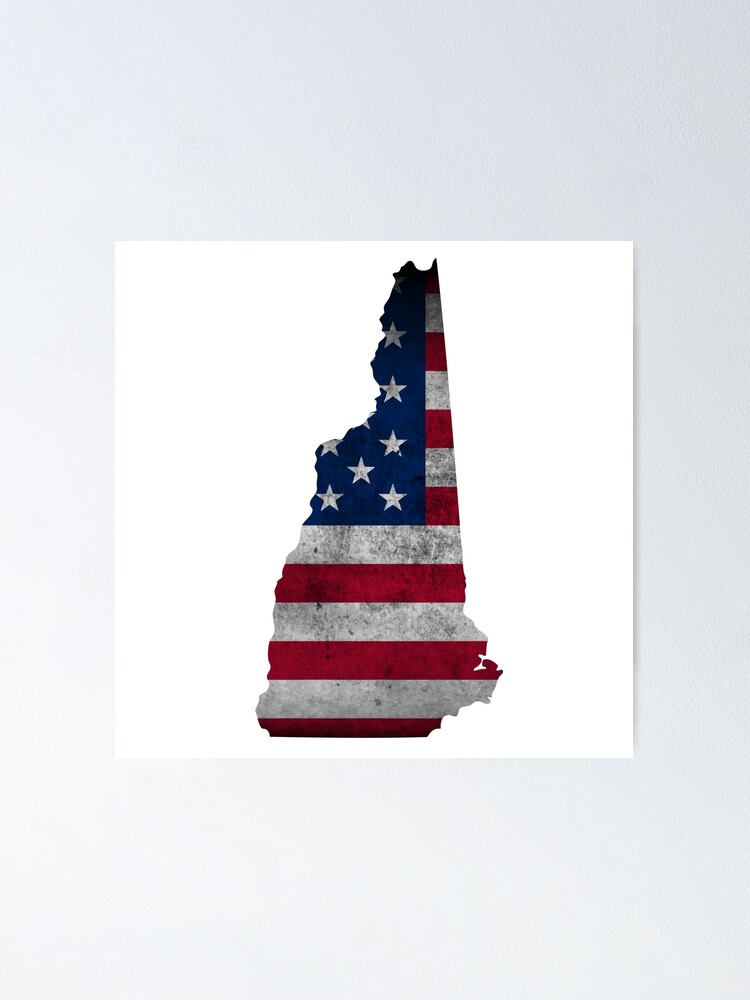 "New Hampshire 603 USA Flag Design" Poster for Sale by designsbycollin ...