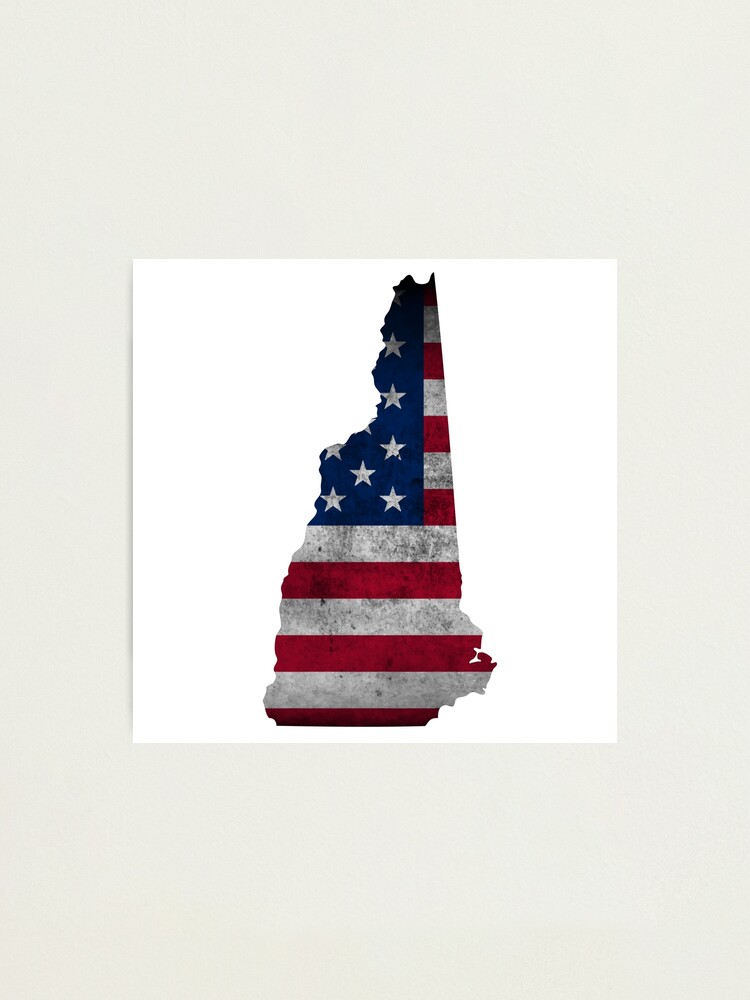 "New Hampshire 603 USA Flag Design" Photographic Print for Sale by ...