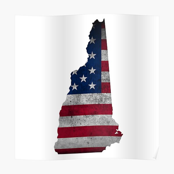 "New Hampshire 603 USA Flag Design" Poster for Sale by designsbycollin ...