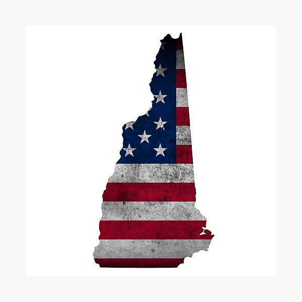"New Hampshire 603 USA Flag Design" Photographic Print for Sale by ...