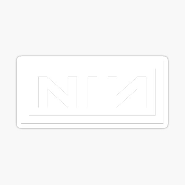 "NIN LOGO WHITE 2022" Sticker for Sale by abelcopla | Redbubble