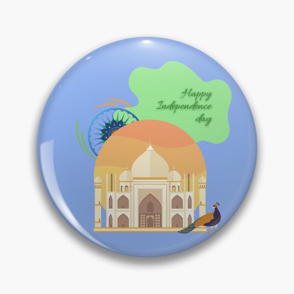 "Indian Independence Day 15 August 1947 Indian Flag Taj Mahal" Pin for ...